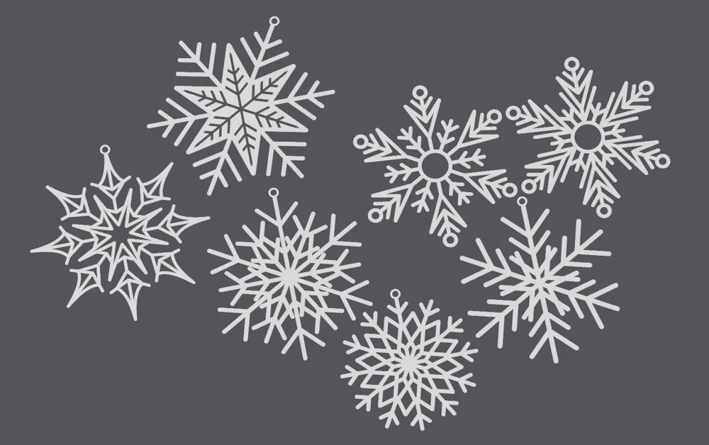 Snowflake christmas tree decoration (49 designs to choose from) by ...