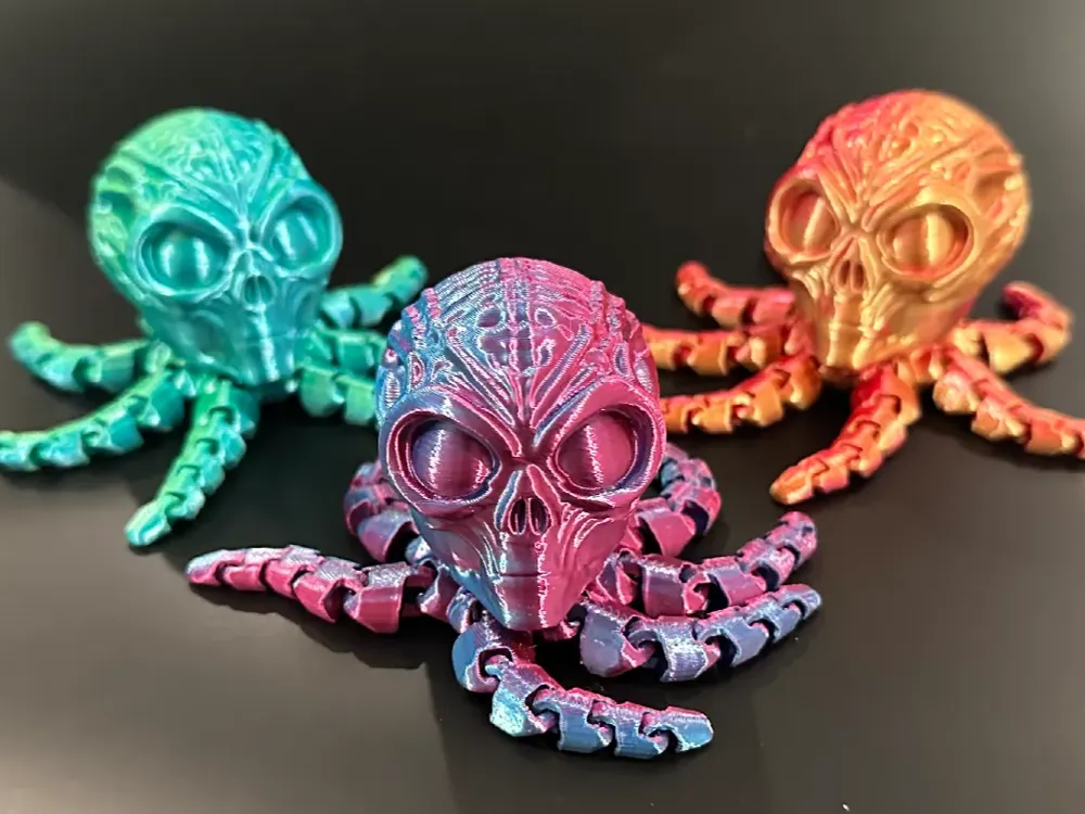 Fidget Articulated Octo-Alien by Fancy3D - MakerWorld