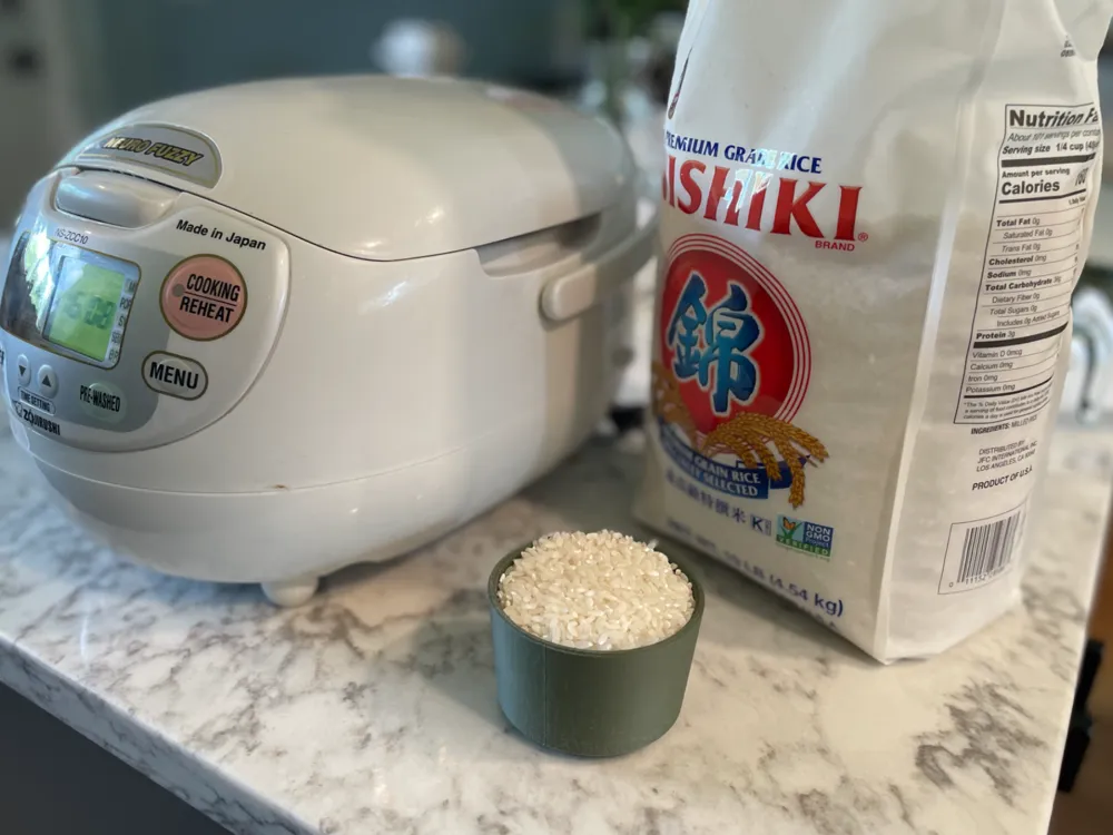 Rice Cooker Measuring Cup with Half Cup Fill Line. - Free 3D Print ...