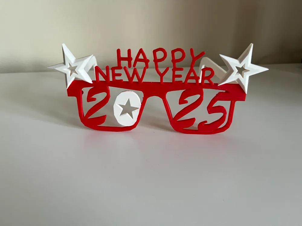 2025 New Year Glasses by CubeX - MakerWorld