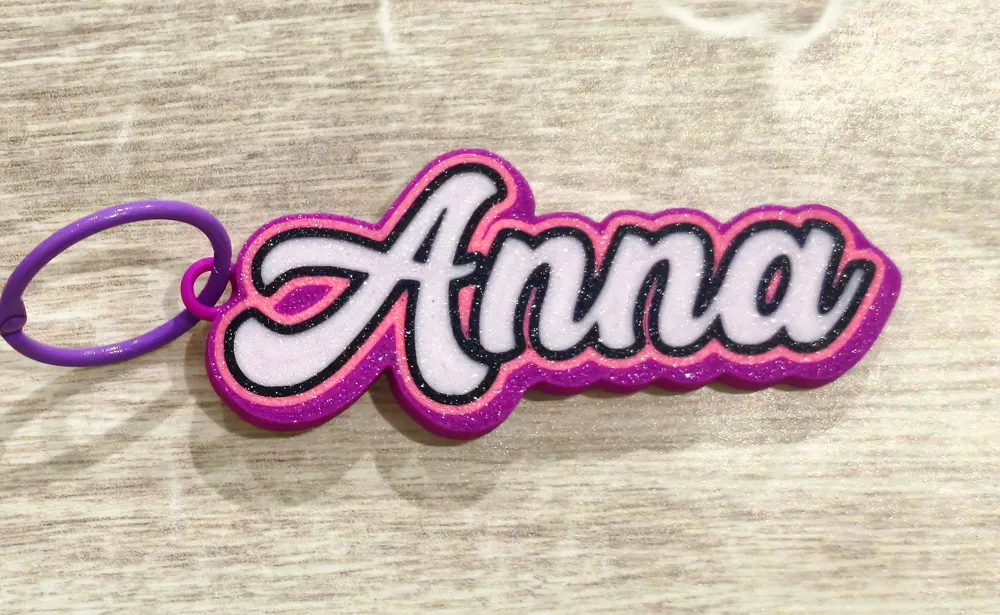 customizable Anna keychain - Free 3D Print Model - MakerWorld