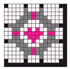 Companion Cube Pixel art by Cathrine - MakerWorld
