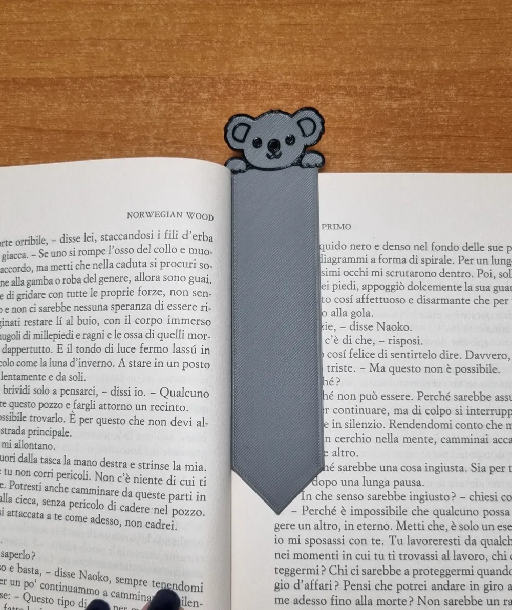 Cute Koala Bookmark (No AMS) by CpRandom - MakerWorld