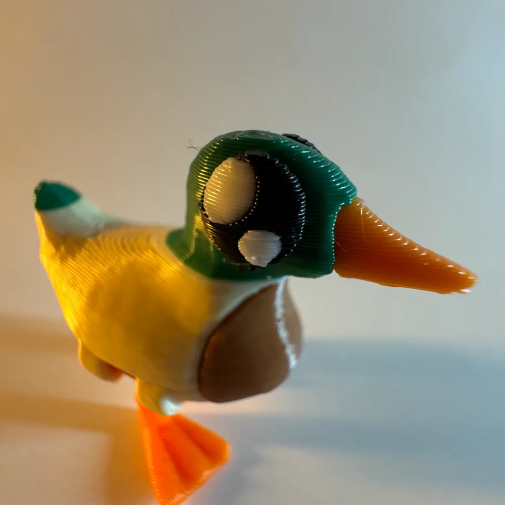 Articulated Cute Male Mallard Duck - Free 3D Print Model - MakerWorld