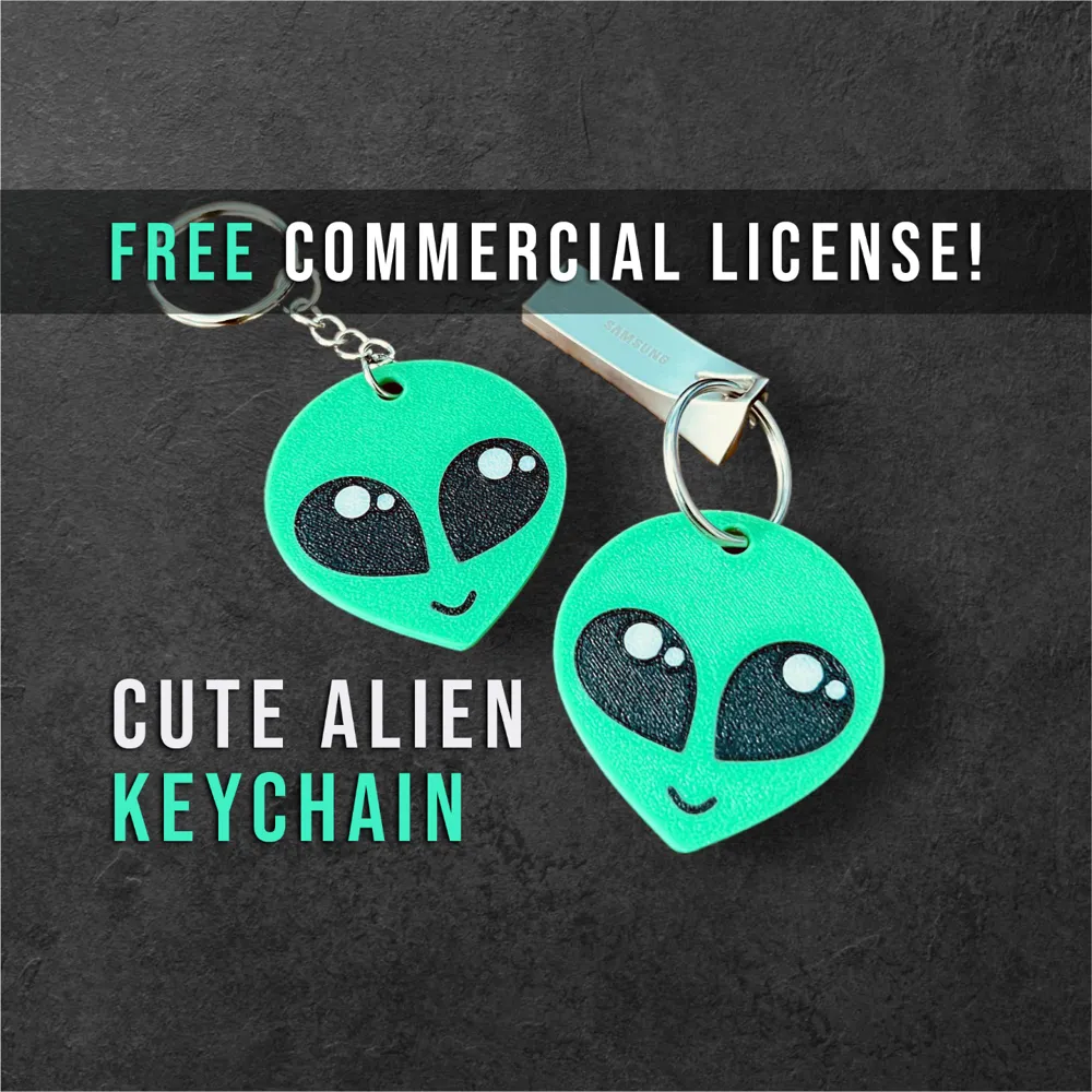 Cute Alien Keychain by Kevvv-3D - MakerWorld