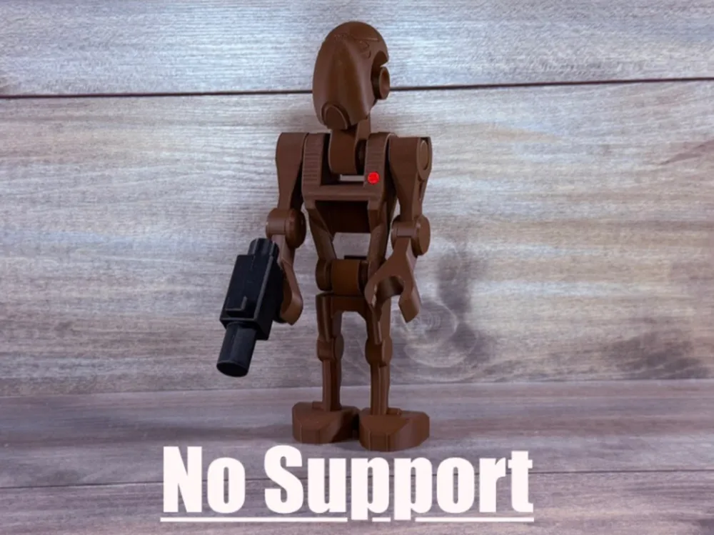 Big Brick Commando Droid 500% no support - Free 3D Print Model - MakerWorld