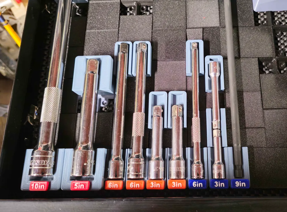 Gridfinity Universal Socket Trays - Extensions by snjames316 MakerWorld ...