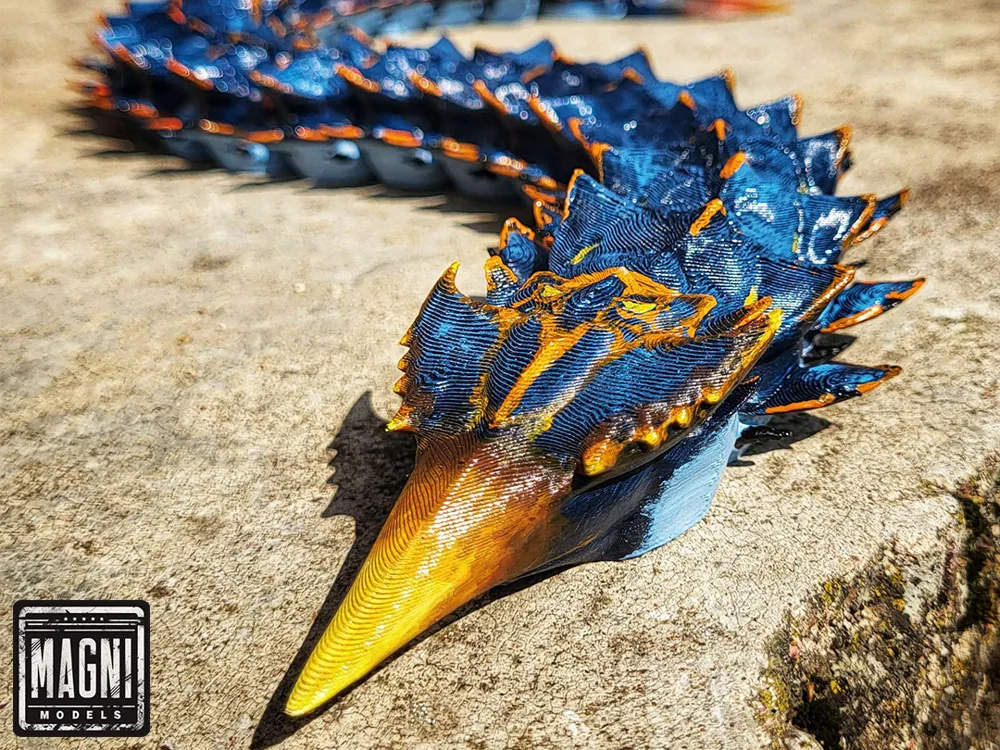 Articulated Ice Worm Leviathan - Subnautica by MagniModels - MakerWorld