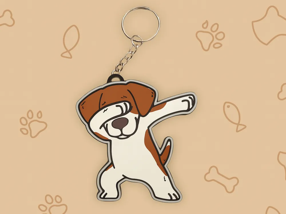 Llavero Beagle - Modelo de impresión 3D gratuito - MakerWorld