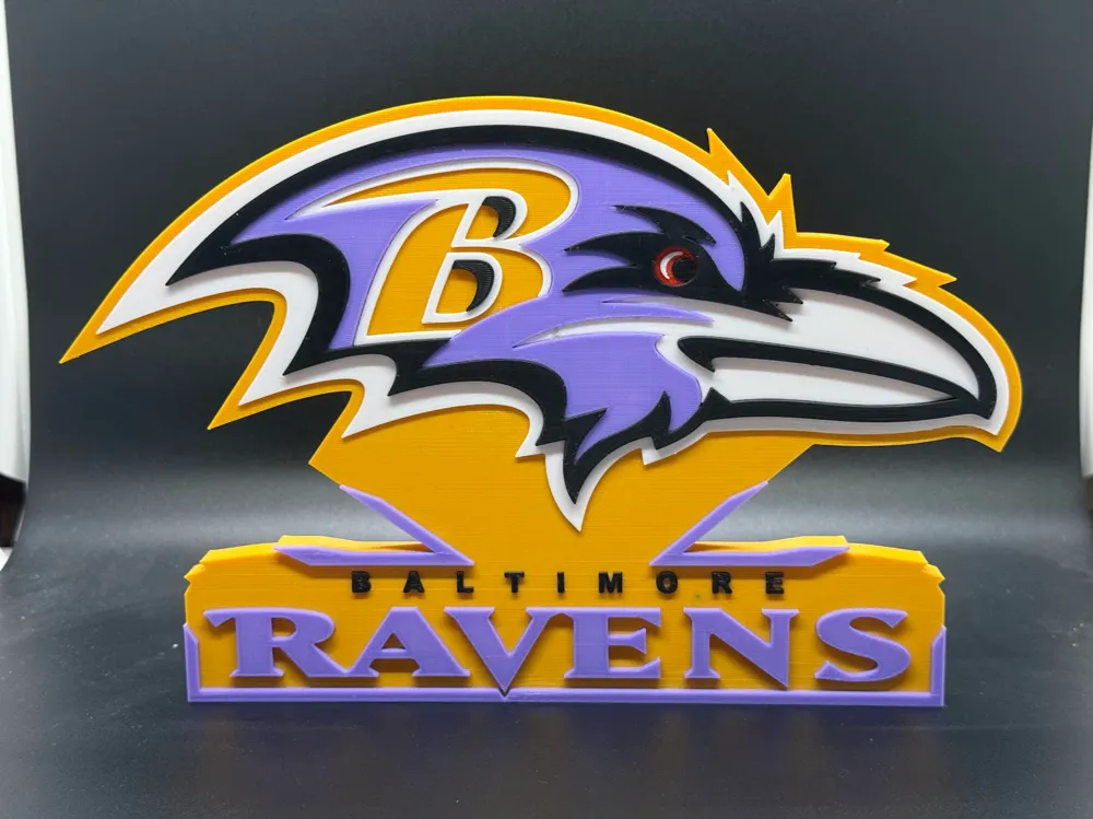 Soporte o arte de pared con el logotipo de los Baltimore Ravens ...