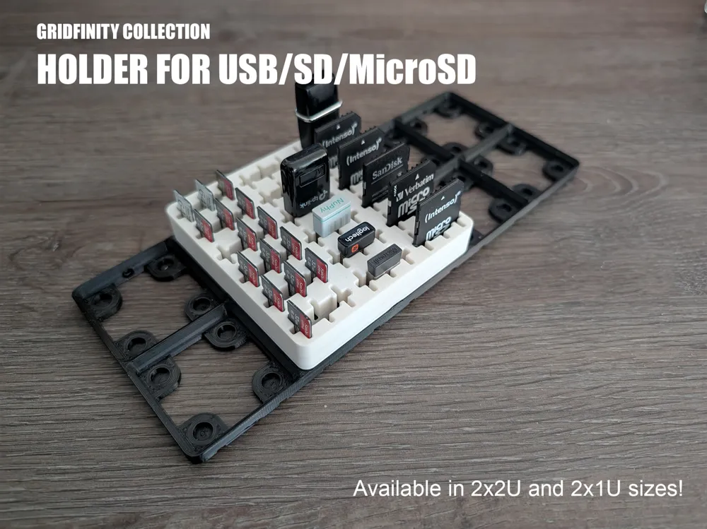 Gridfinity Collection - USB/SD/MicroSD storage by InaniaEtVana ...