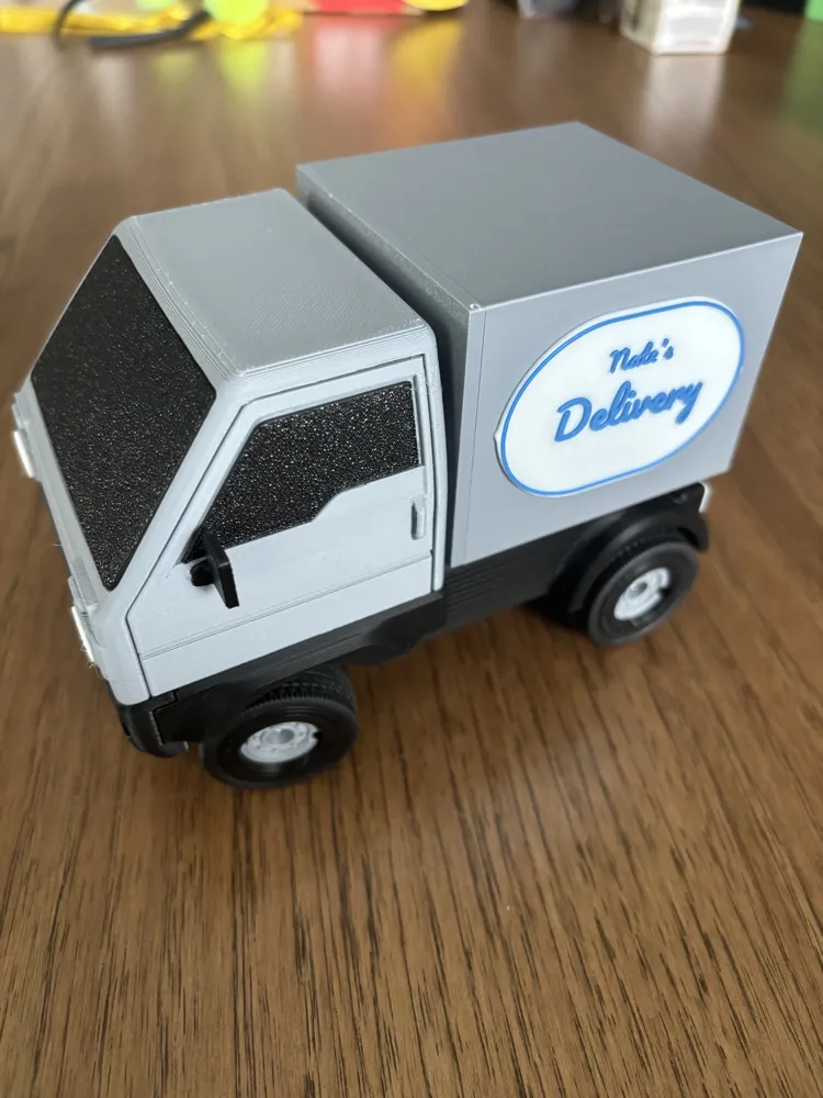 CyberBrick Truck Delivery Back (roll up door) - Free 3D Print Model ...