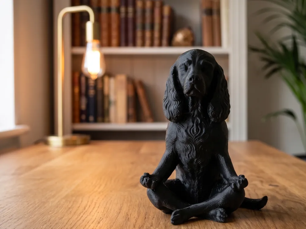 Meditating Cocker Spaniel Dog - Zen Spaniel Statue - Free 3D Print ...