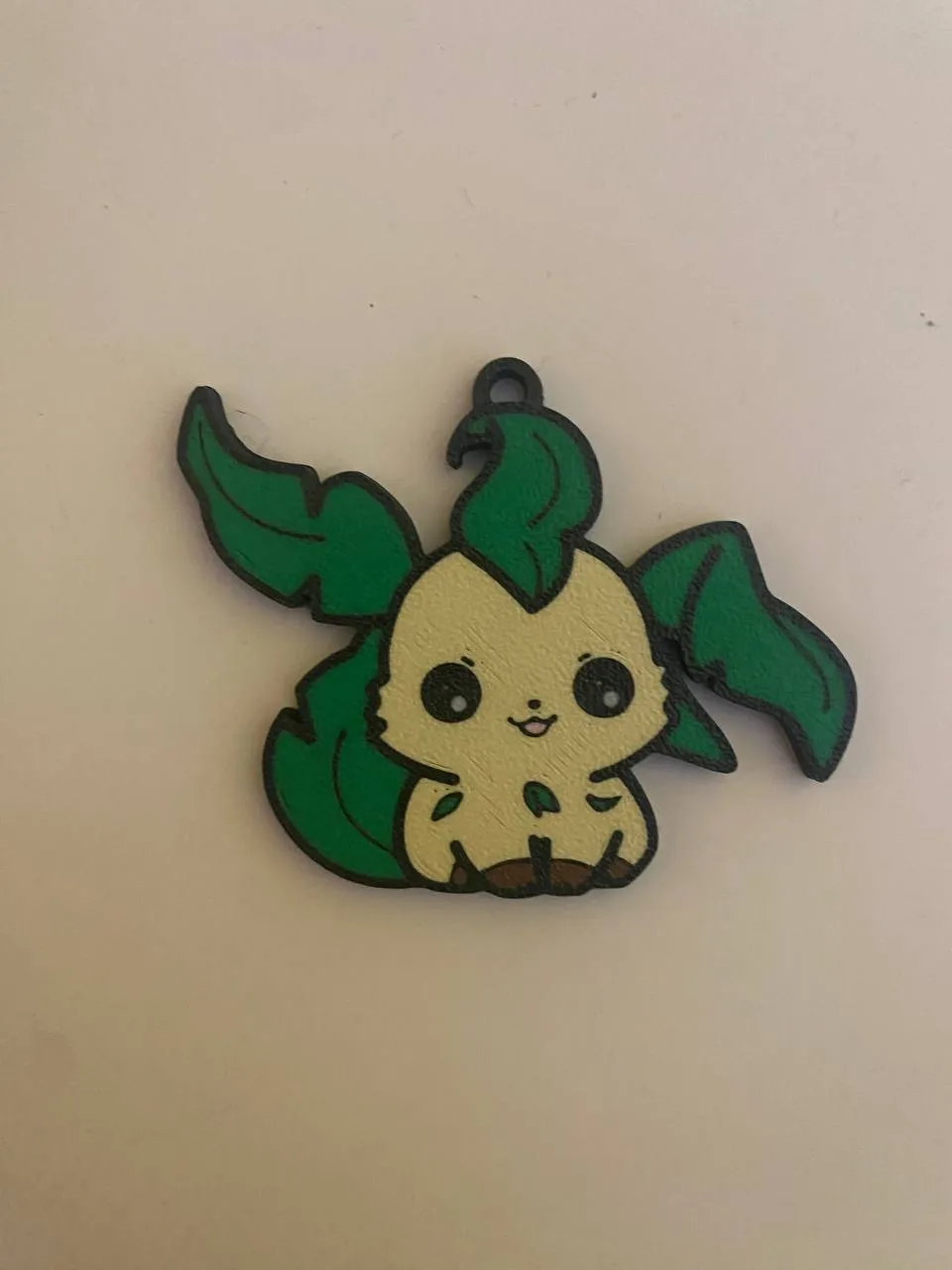 Leafeon cute keychain by Keel MakerWorld: Download Free 3D Models