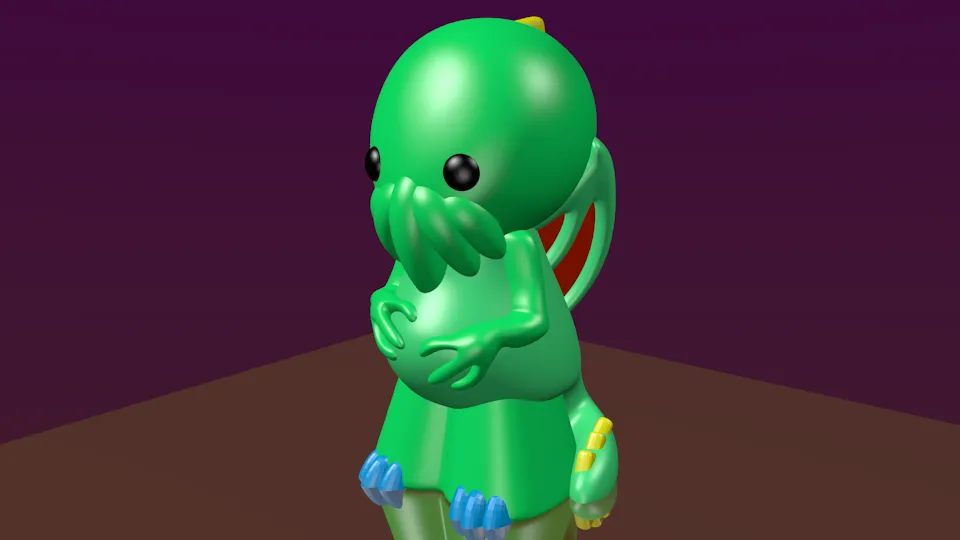 Cute Lovecraft inspired pawns by joealarson - MakerWorld