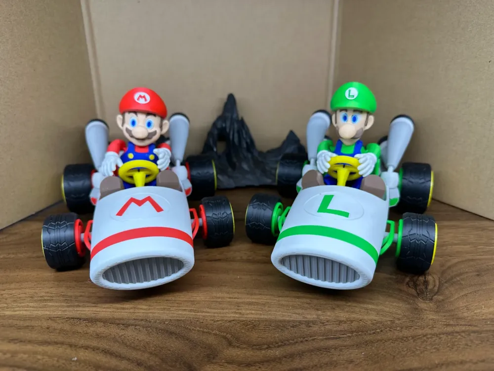Mario Kart 8 Deluxe Karts Multicolor Assembly No AMS Required by BTDJM ...