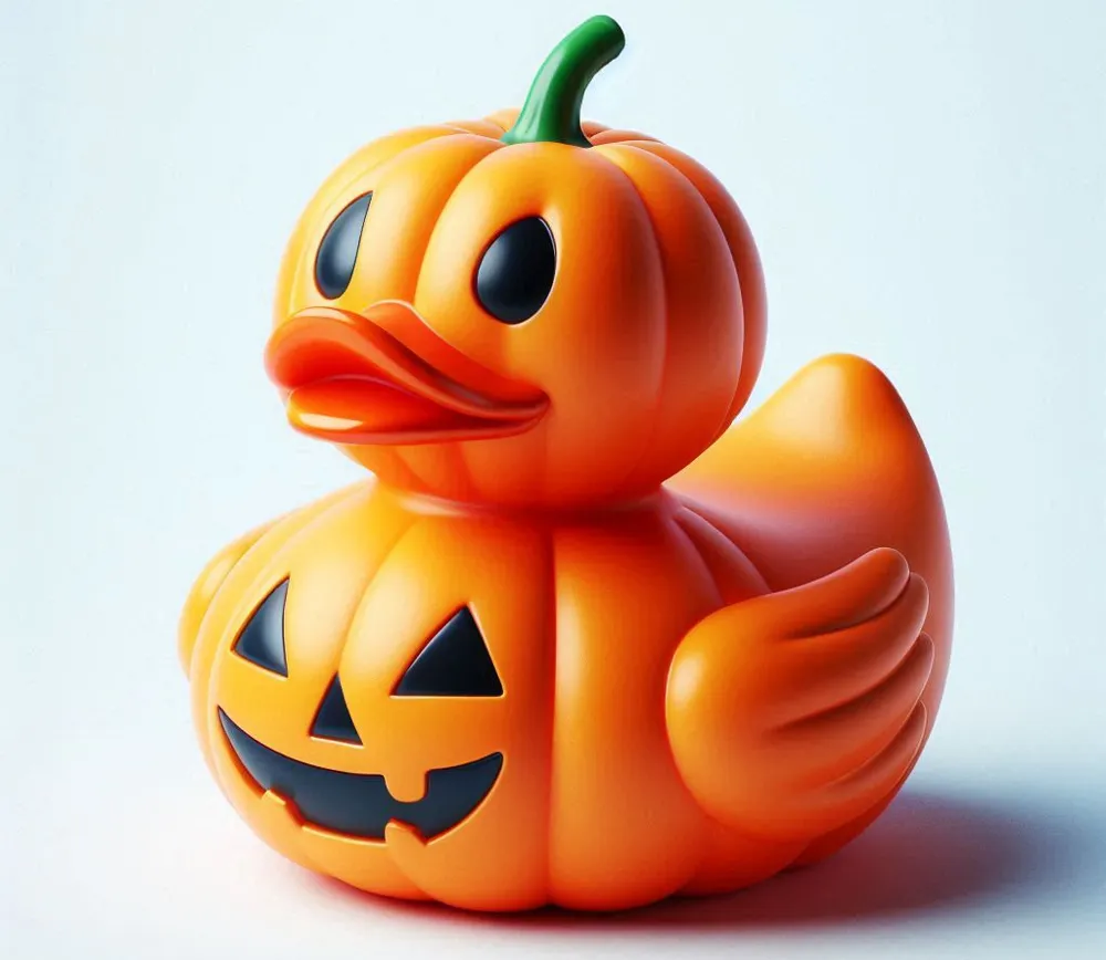 Pumpkin Rubberduck / Pumpkin duck / Halloween Duck by Frank_druckt_3D ...