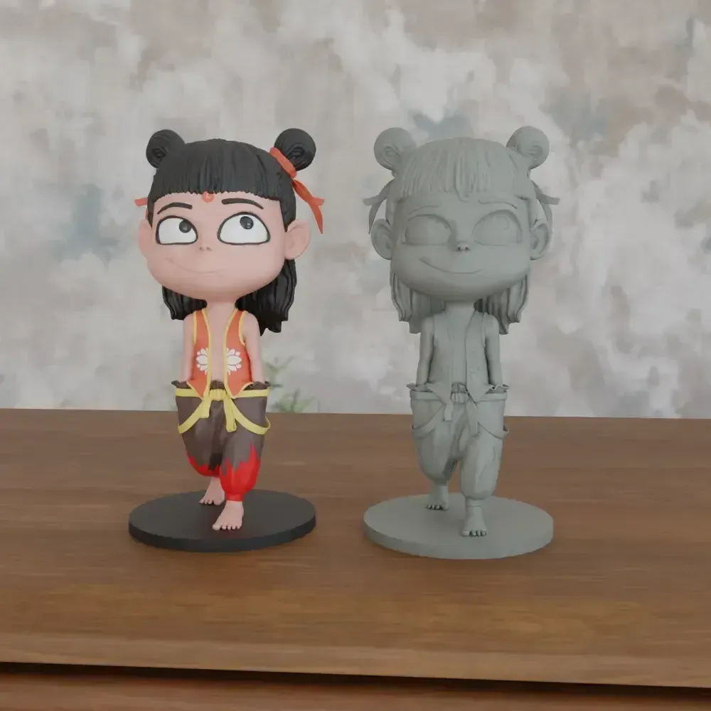 Nezha -- Súper detallado, con relieve en las texturas, fácil de pintar ...