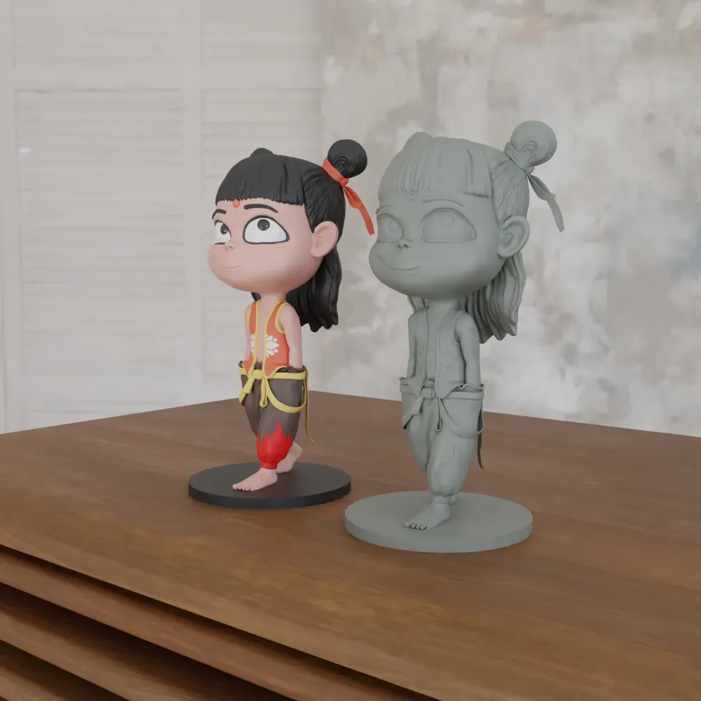 Nezha Mo Wan Edition—Super Fine Detail, Raised Texture, Easy to Paint ...