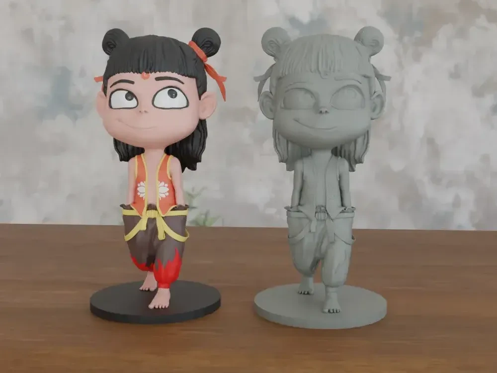 Nezha -- Súper detallado, con relieve en las texturas, fácil de pintar ...