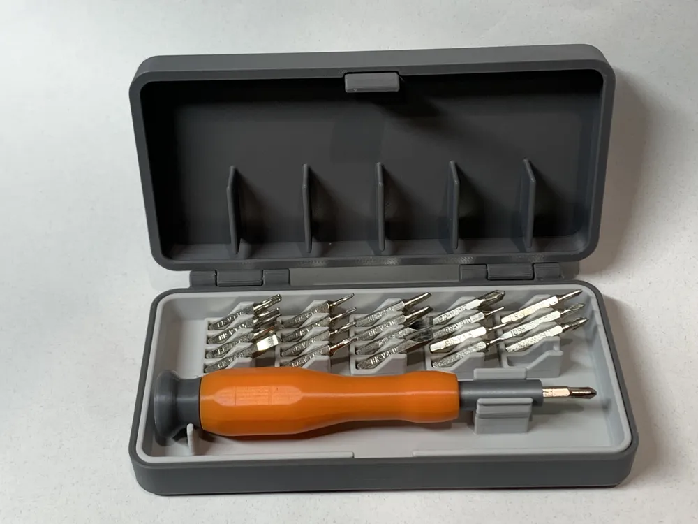 Precision Screwdriver Case (20 Pcs Bit Storage) - Free 3D Print Model ...