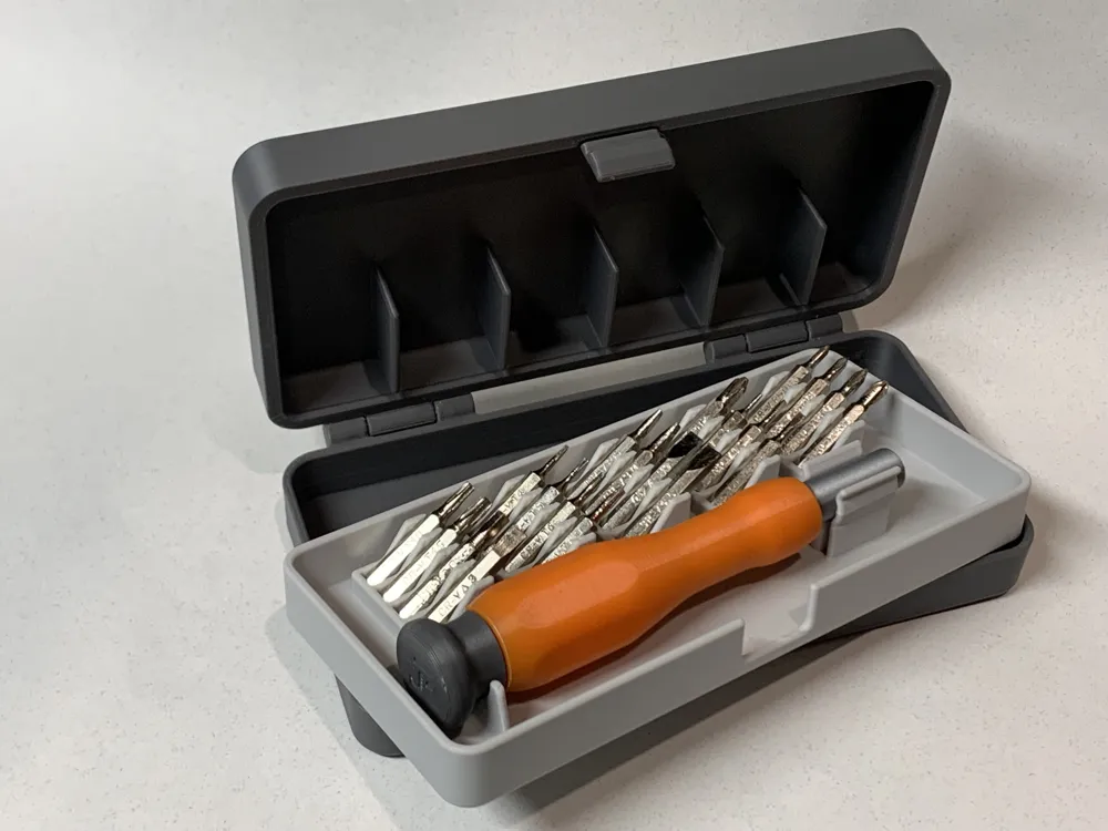 Precision Screwdriver Case (20 Pcs Bit Storage) - Free 3D Print Model ...
