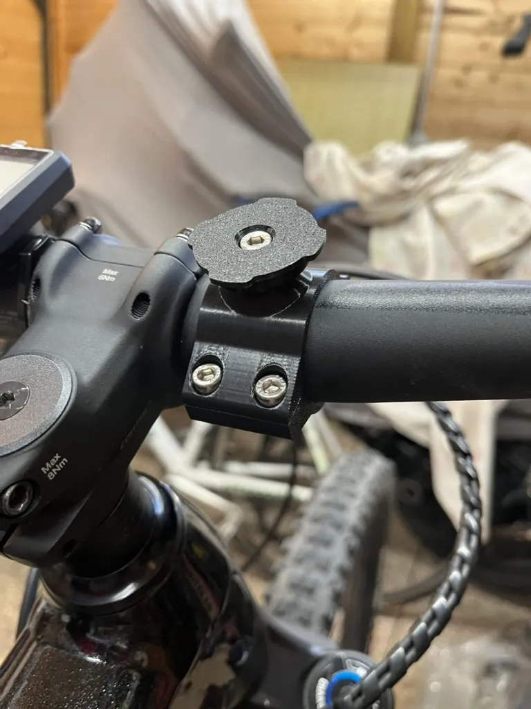 Bicycle handlebar quadlock mount 35mm/26mm - Free 3D Print Model ...