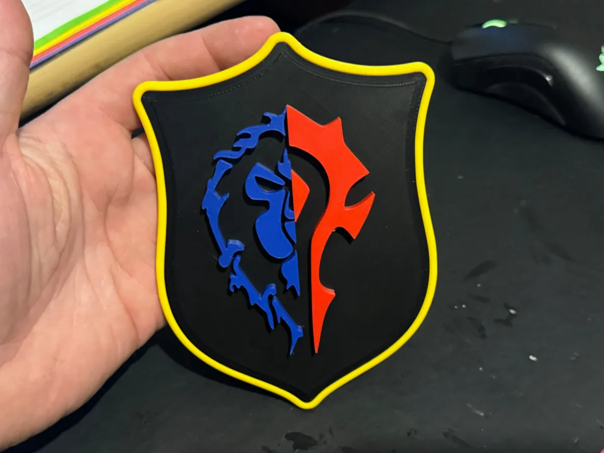 wow alliance and horde blazon - Free 3D Print Model - MakerWorld