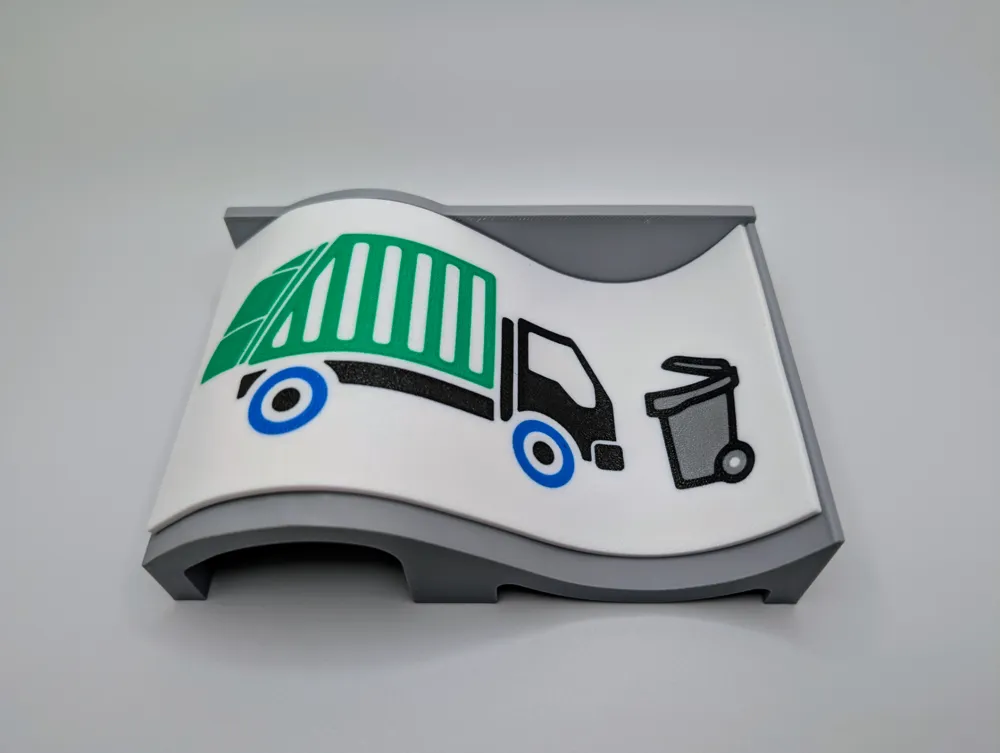 Trash Truck with Trash Can Flag by Sage Prints and Design - MakerWorld