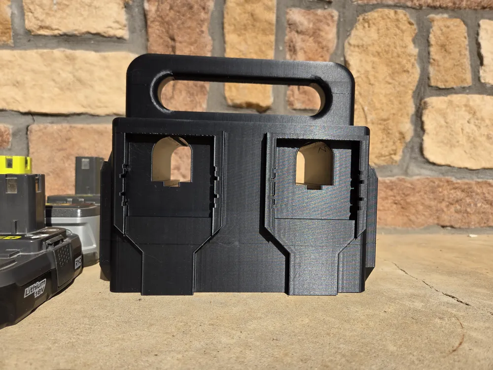 Ryobi 电池收纳盒/支架 - 6槽版 v2 - 免费 3D 打印模型 - MakerWorld