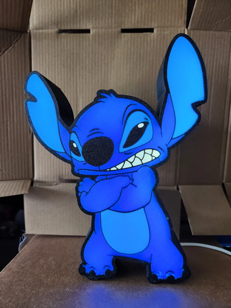 Angry-Stitch Lightbox - Free 3D Print Model - MakerWorld