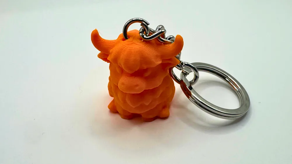 Bumblehoof the Highland Cow – Keychain + Toy - Free 3D Print Model ...