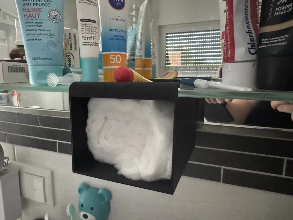 Snap-in Bathroom Shelf for Glass Shelves (12 cm deep) by 3D Print Barth ...