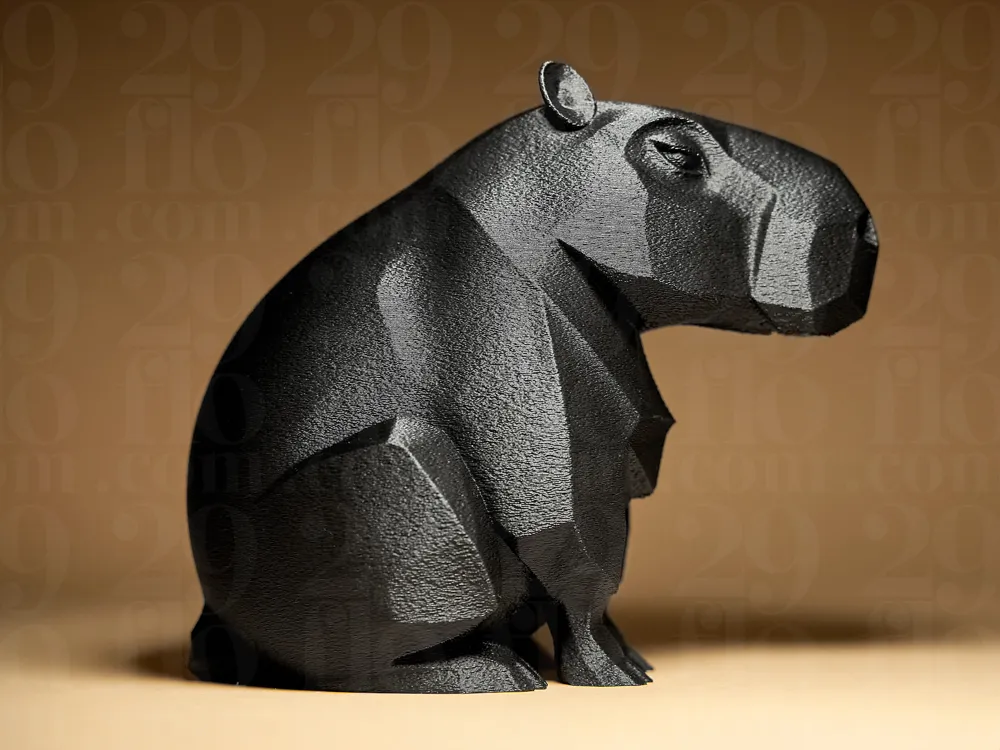 Cute Geometric Capybara by 29FLO MakerWorld: Download Free 3D Models