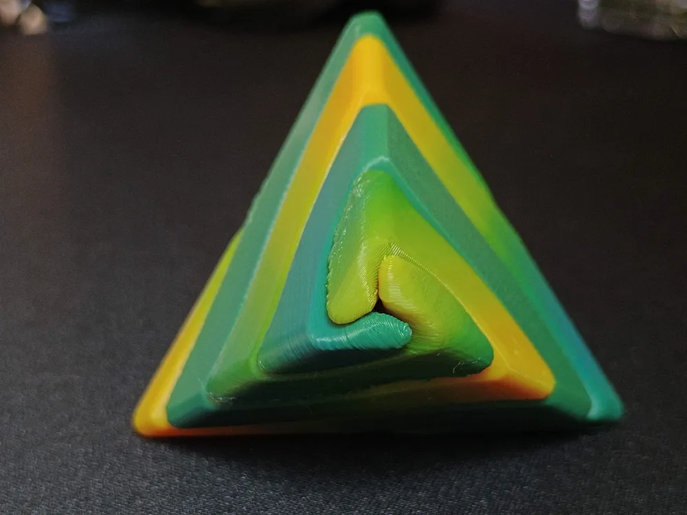 Passthrough Pyramids Puzzle - Print In Place by makerbro MakerWorld ...