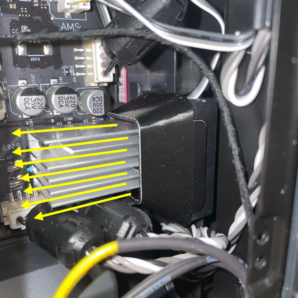 P1S card fan air guide by Square Spool - MakerWorld