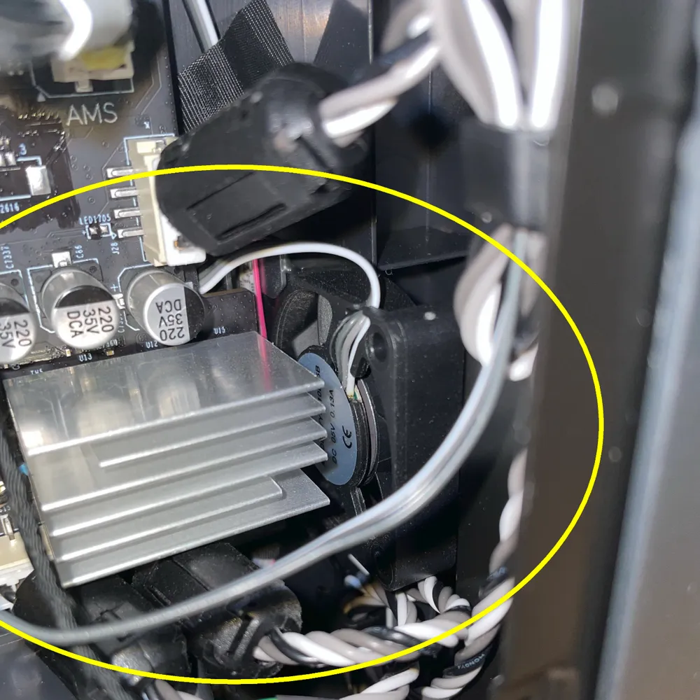 P1S card fan air guide by Square Spool - MakerWorld