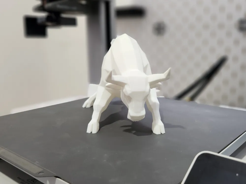 The Bull — Modern Low Poly Symbol of Growth - Free 3D Print Model ...