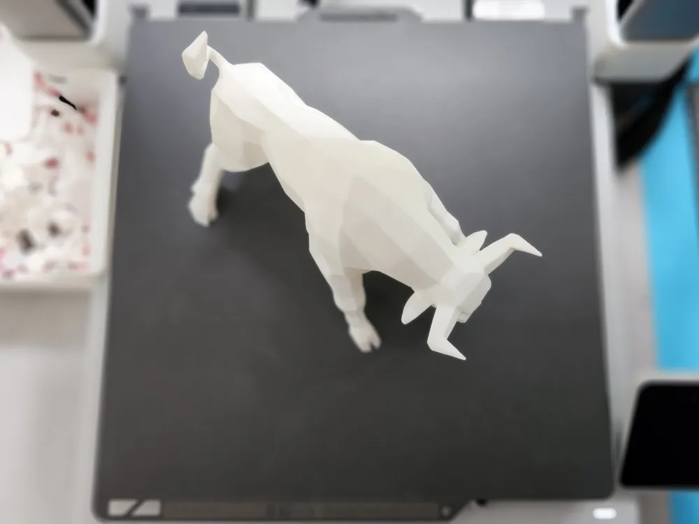The Bull — Modern Low Poly Symbol of Growth - Free 3D Print Model ...