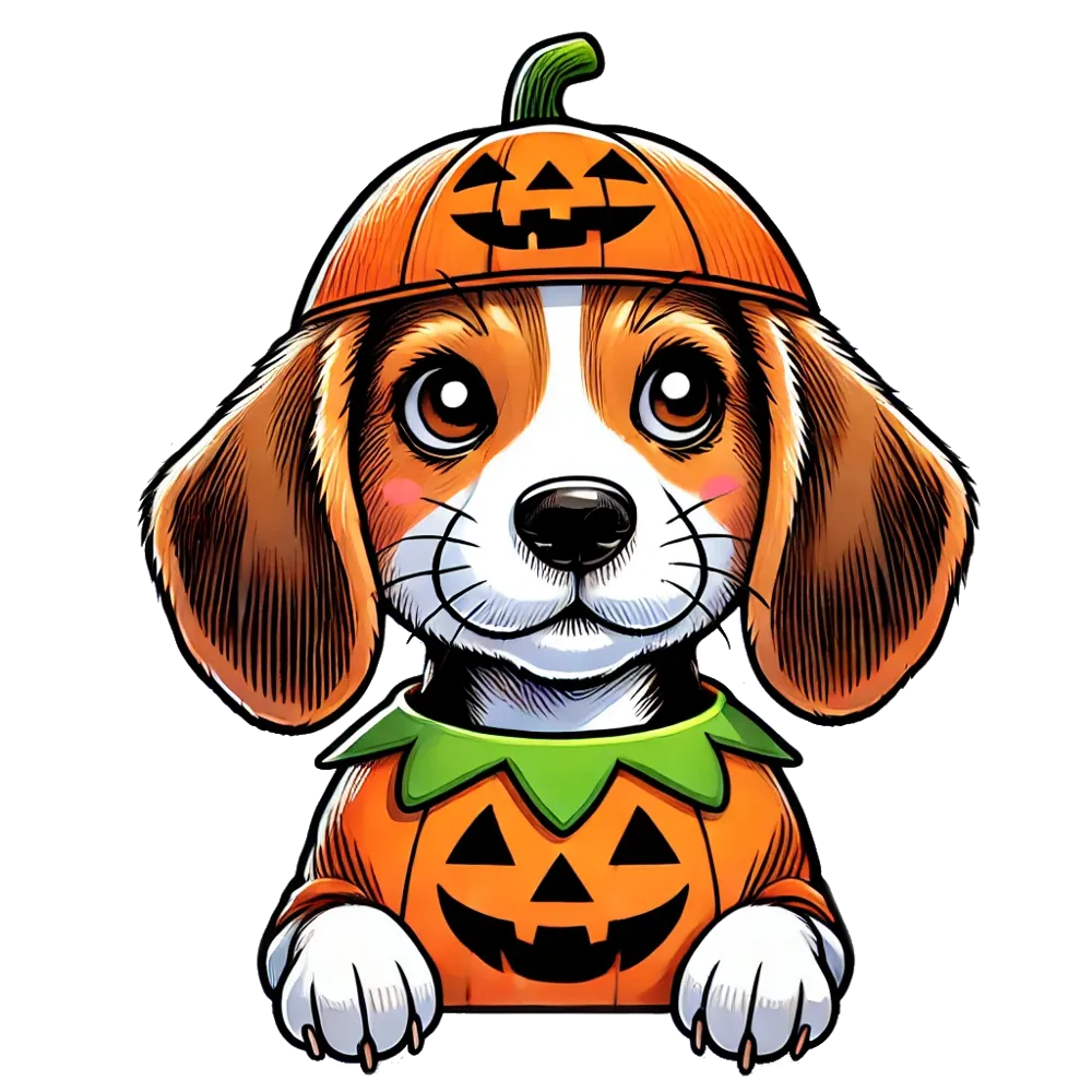 Halloween Pumpkin Beagle decoration by Nuim - MakerWorld