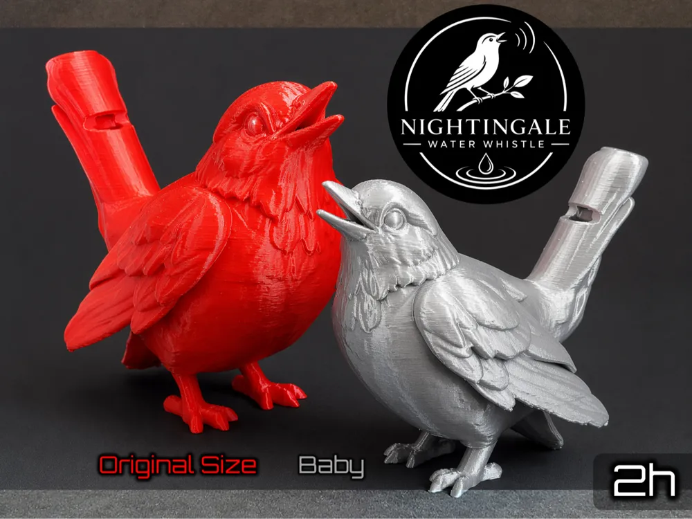 Nightingale Water Whistle - Free 3D Print Model - MakerWorld