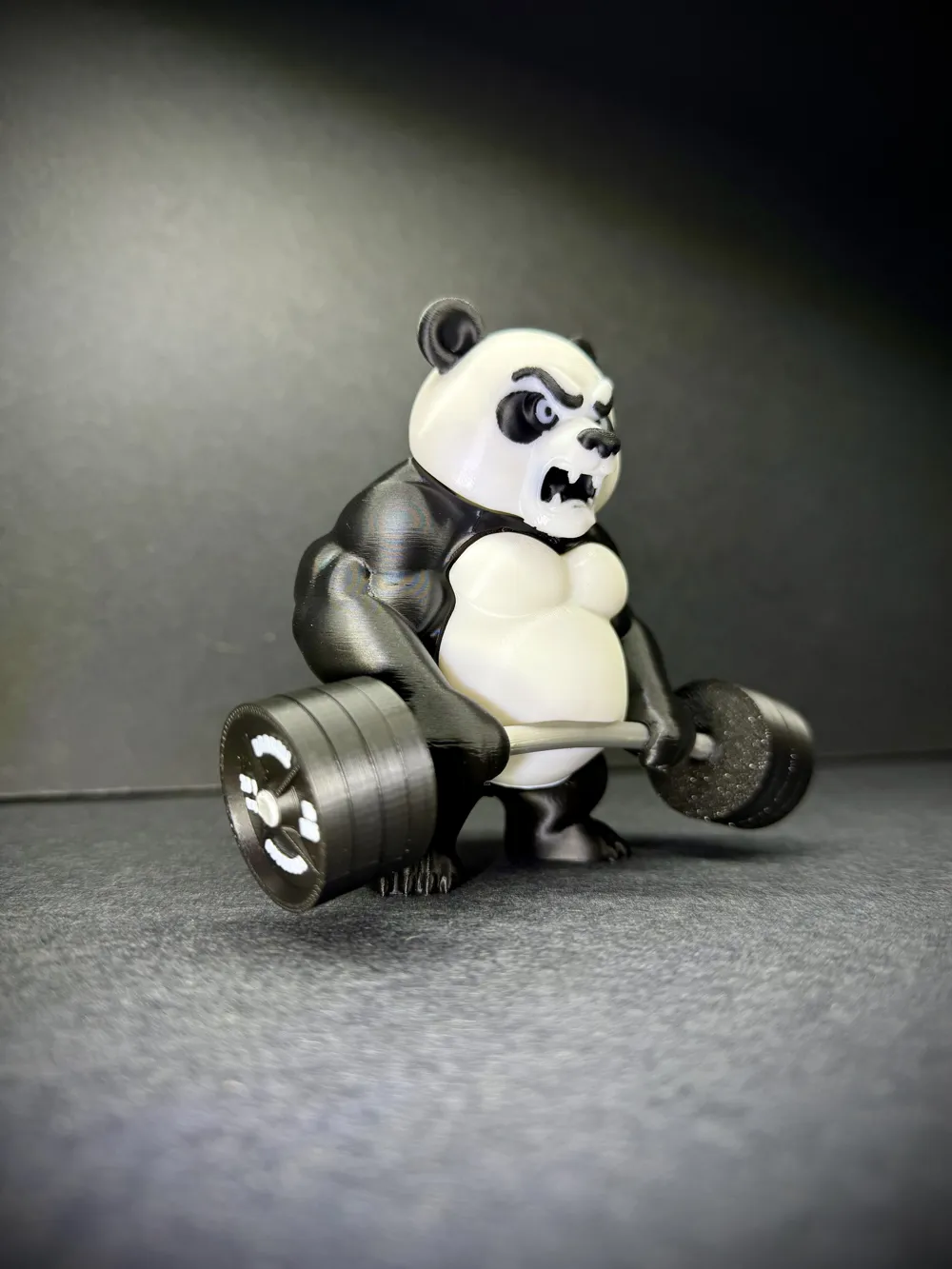 "Kinda Fit, Sorta Fat" Weight Lifting Panda! - Free 3D Print Model ...