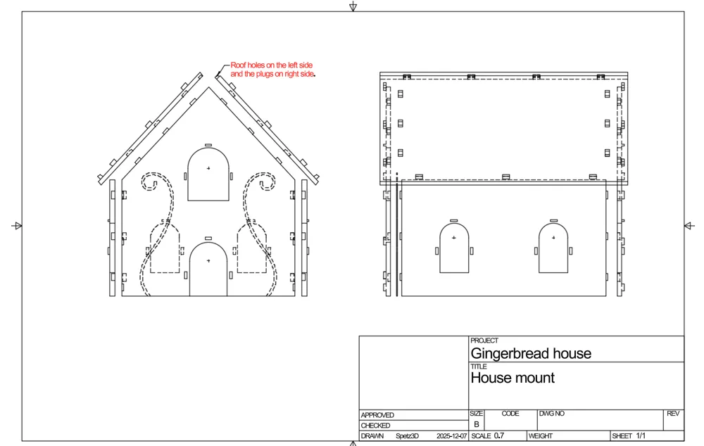 Gingerbread Cane House - Christmas Decoration - Free 3D Print Model ...