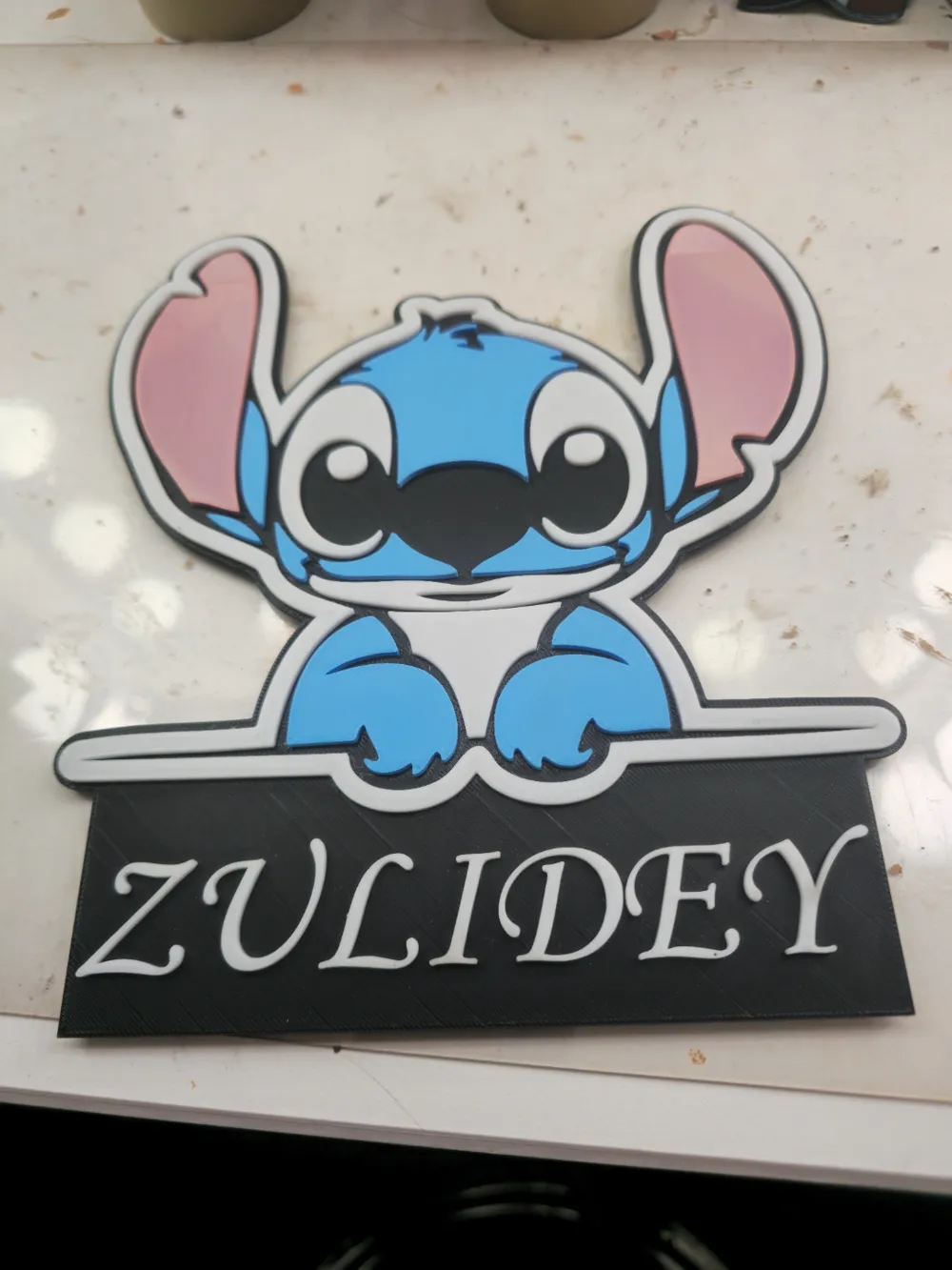 Customize Stitch name plate by monchis MakerWorld: Download Free 3D Models