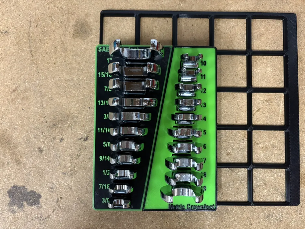 ICON Crowsfoot 3/8" Wrench Holder Gridfinity by RobNordic MakerWorld ...