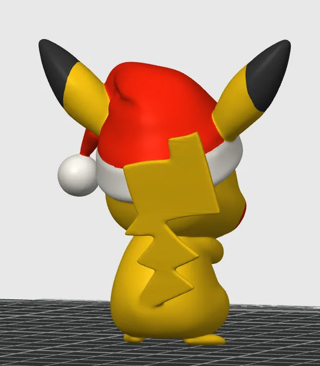Santa Pikachu - Free 3D Print Model - MakerWorld