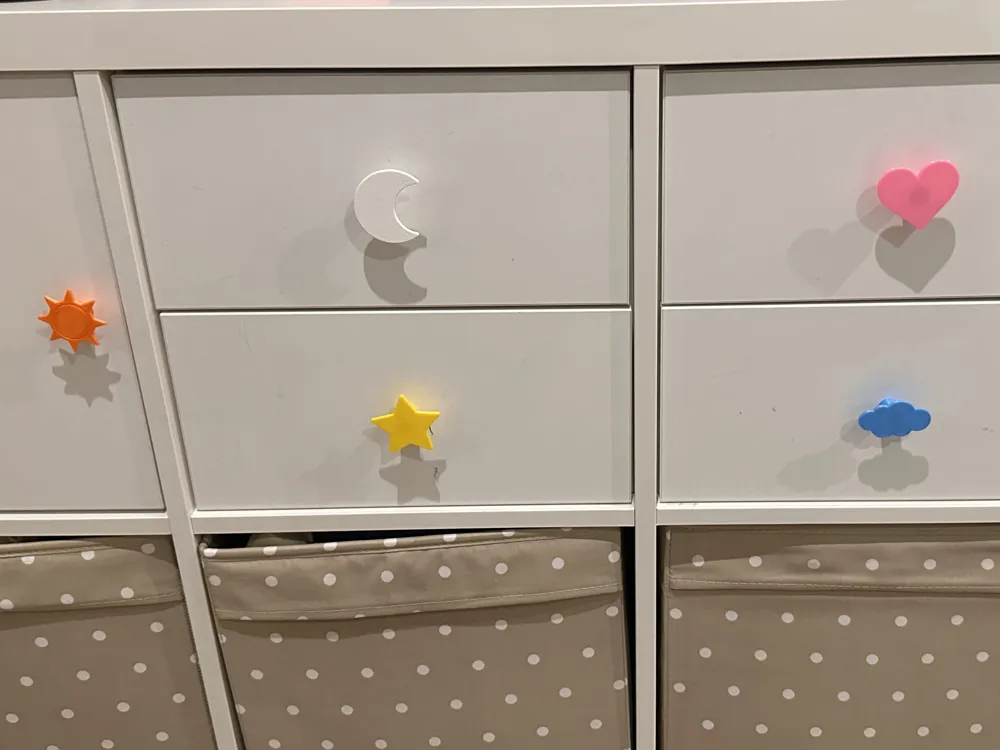 Cute Drawer and Cabinet Knobs for Ikea Kallax - Free 3D Print Model ...