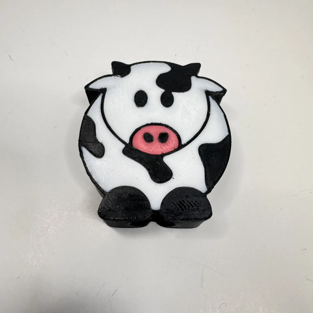 Udderly Cute Cow Straw Topper by KeiraK123 MakerWorld: Download Free 3D ...