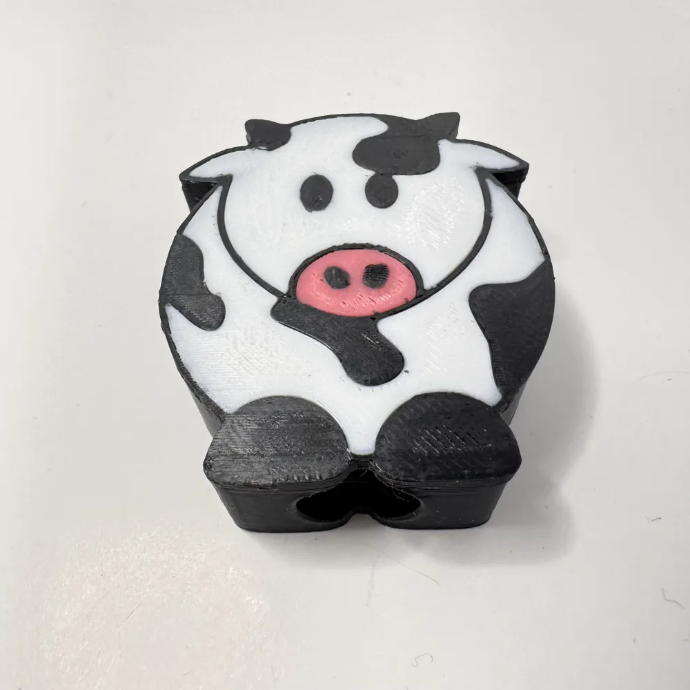 Udderly Cute Cow Straw Topper by KeiraK123 MakerWorld: Download Free 3D ...