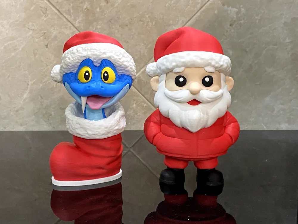 Babbo Natale Chibi con Piumino Santa Claus, parti multicolori (senza ...